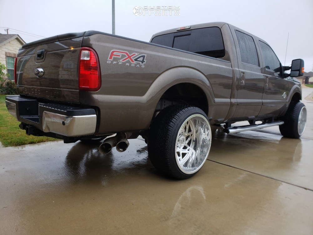 2016 Ford F-250 Super Duty with 24x14 -76 Dropstars Forged F60p1 and ...