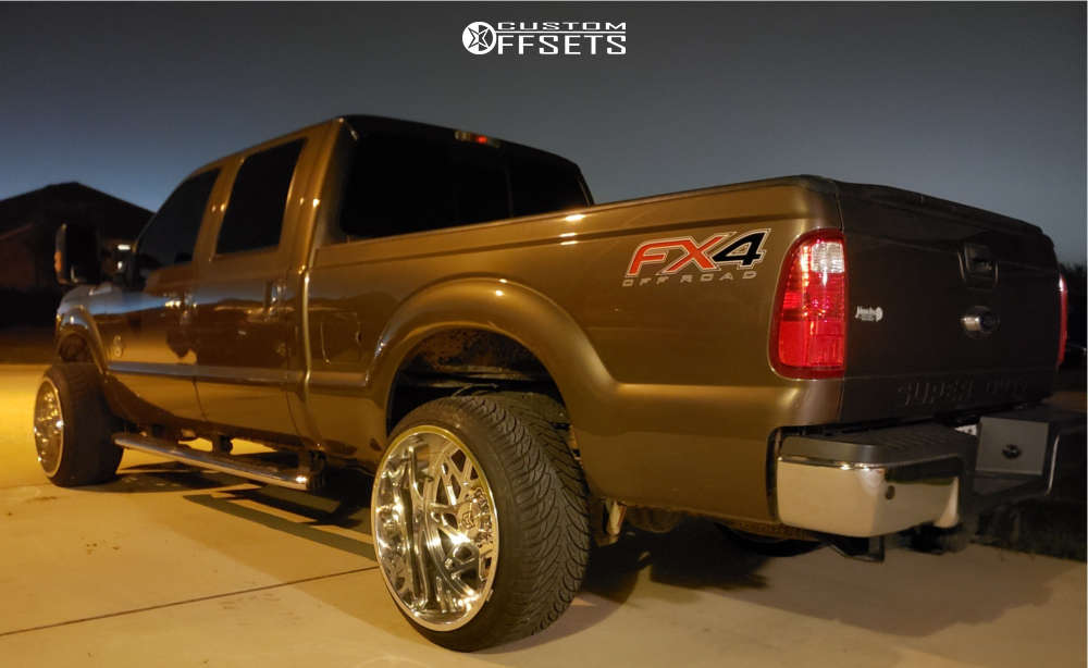 2016 Ford F-250 Super Duty with 24x14 -76 Dropstars Forged F60p1 and ...