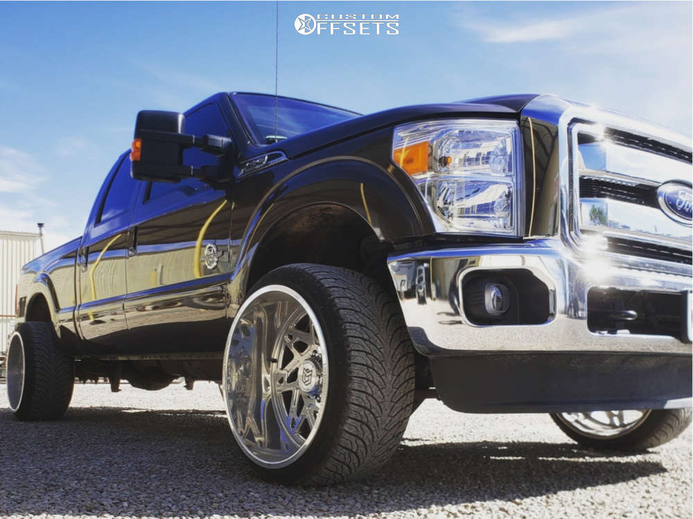 2016 Ford F-250 Super Duty with 24x14 -76 Dropstars Forged F60p1 and ...