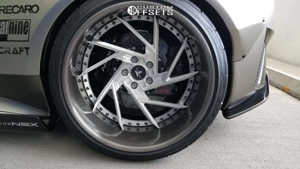 2017 Acura NSX with 20x10 -10 Tecnocraft Forged DocZilla Custom and 245 ...