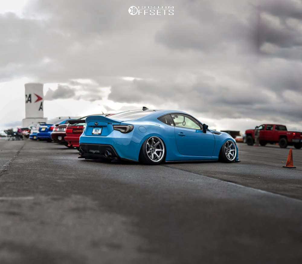 2016 Subaru BRZ with 18x9.5 5 Work T7R2P and 225/35R18 Federal SS595 ...