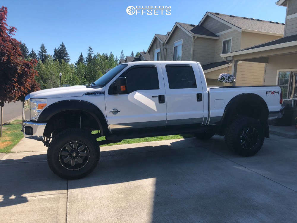 2011 Ford F-350 Super Duty with 20x12 -44 Alloy Ion Style 141 and 38/14 ...