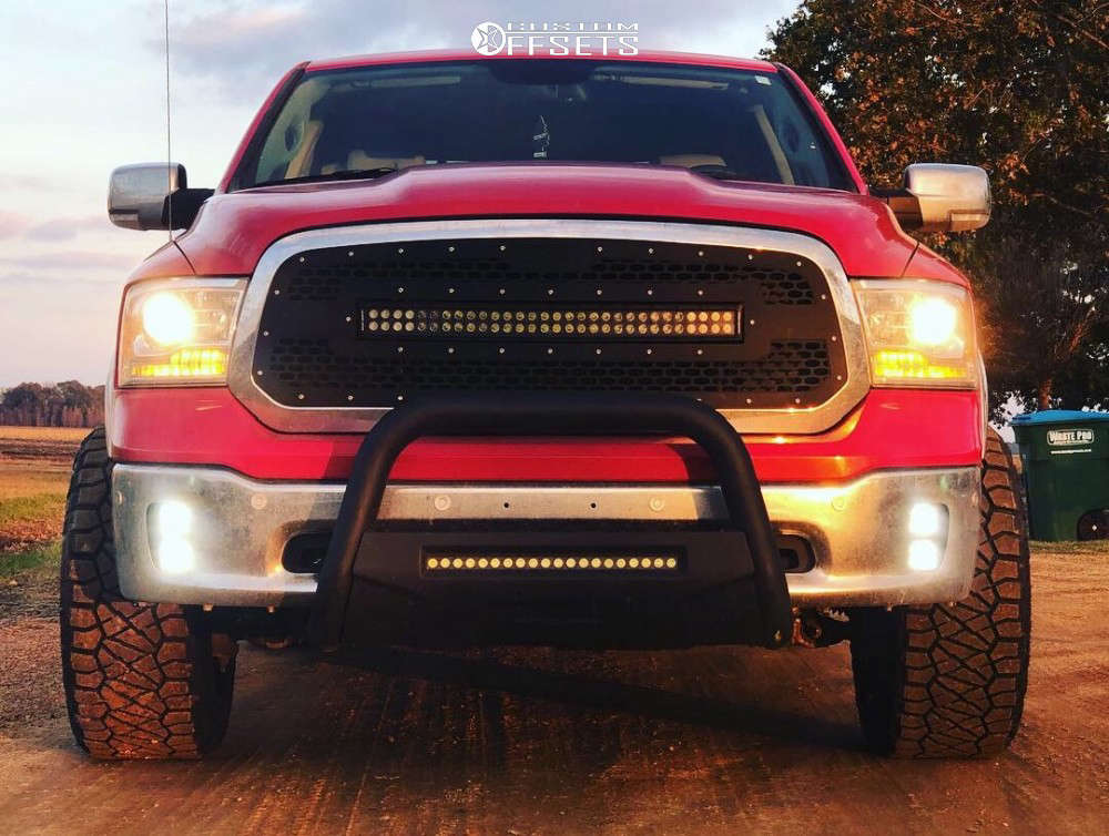 2016 Ram 1500 with 20x12 -51 Vision Shadow and 33/12.5R20 Nitto Ridge ...
