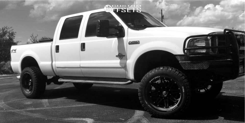 2002 Ford F-250 Super Duty with 22x12 -44 XF Offroad Xf-204 and 35/12 ...