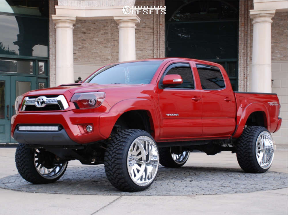 2012 Toyota Tacoma with 24x14 -73 American Force Atom Ss and 33/12.5R24 ...