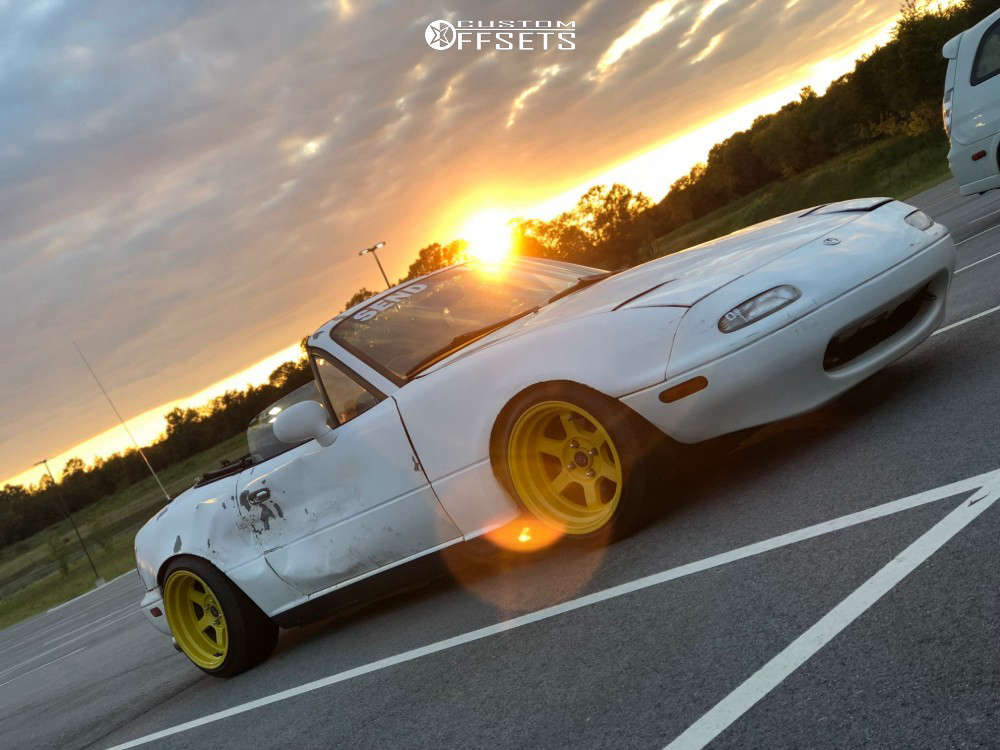 1993 Mazda MX-5 Miata Wheel Offset Nearly Flush Coilovers | 524395 ...