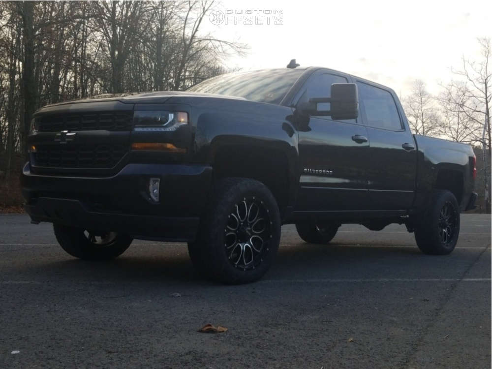 2016 Chevrolet Silverado 1500 with 20x9 18 Helo He879 and 275/55R20 ...