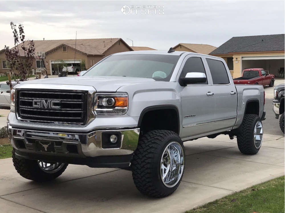2015 GMC Sierra 1500 with 22x14 -75 Fuel Triton and 35/12.5R22 ...