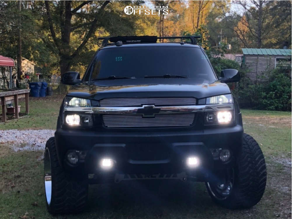 2003 Chevrolet Avalanche with 24x14 -76 Hostile H113 and 35/13.5R24 AMP ...