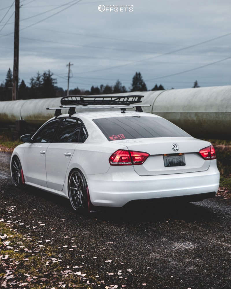 2012 Volkswagen Passat with 18x8 45 Konig Oversteer and 225/40R18 ...