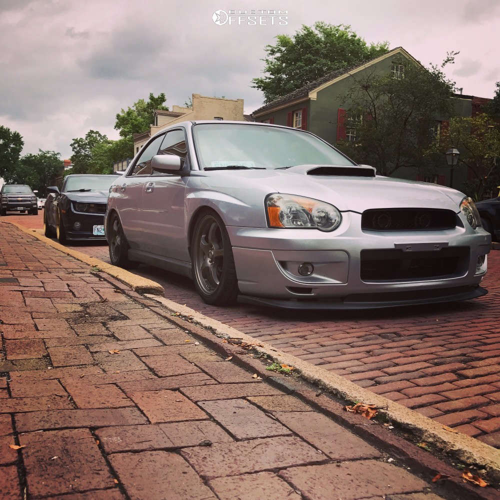 2004 Subaru WRX with 18x8 43 Motegi Traklite and 235/40R18 Michelin All ...