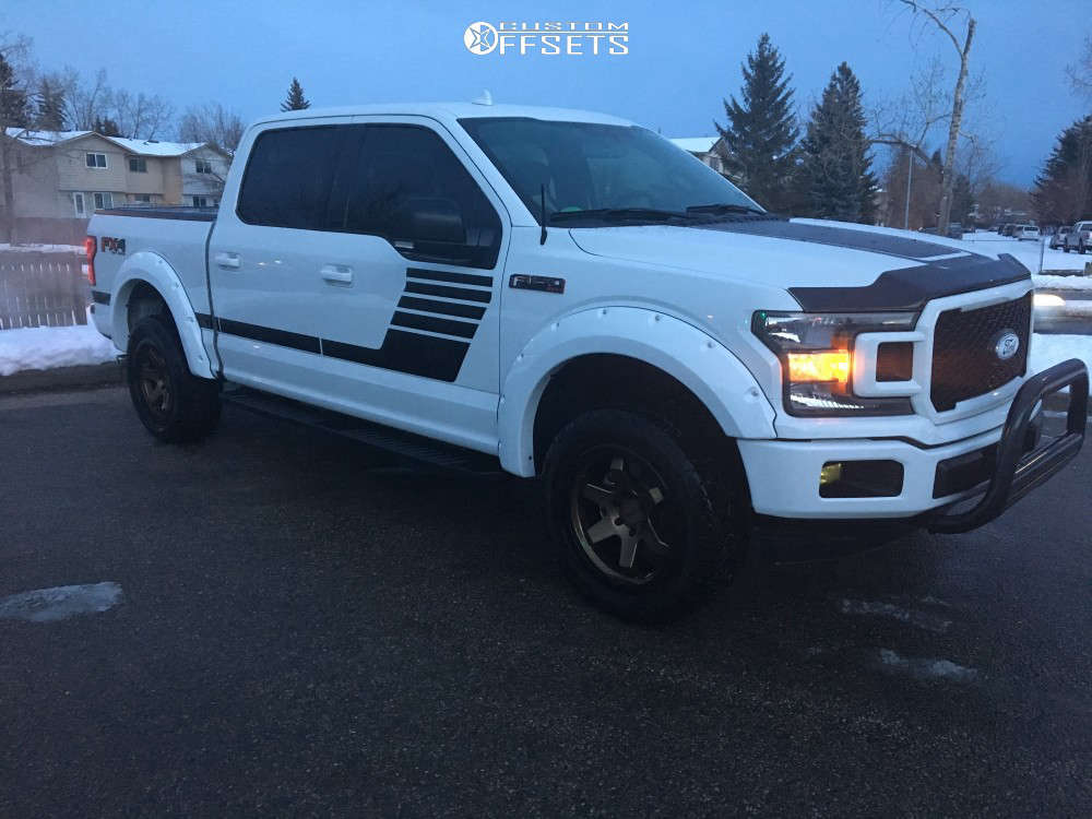 2018 Ford F-150 with 20x9 1 Rotiform Six and 275/55R20 Hankook Dynapro ...