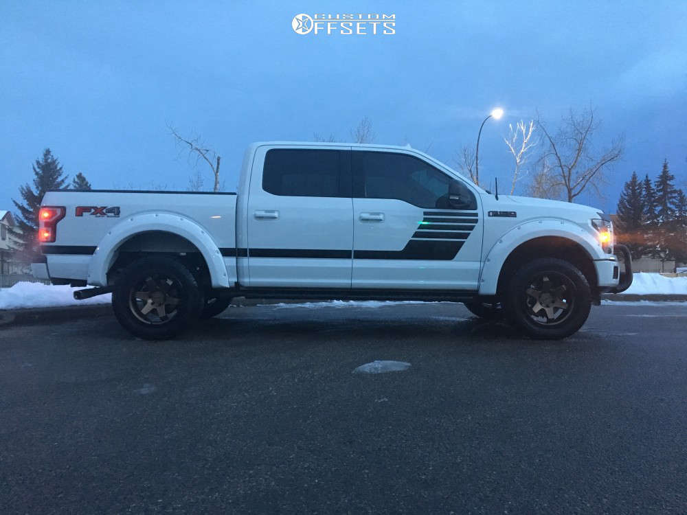 2018 Ford F-150 with 20x9 1 Rotiform Six and 275/55R20 Hankook Dynapro ...