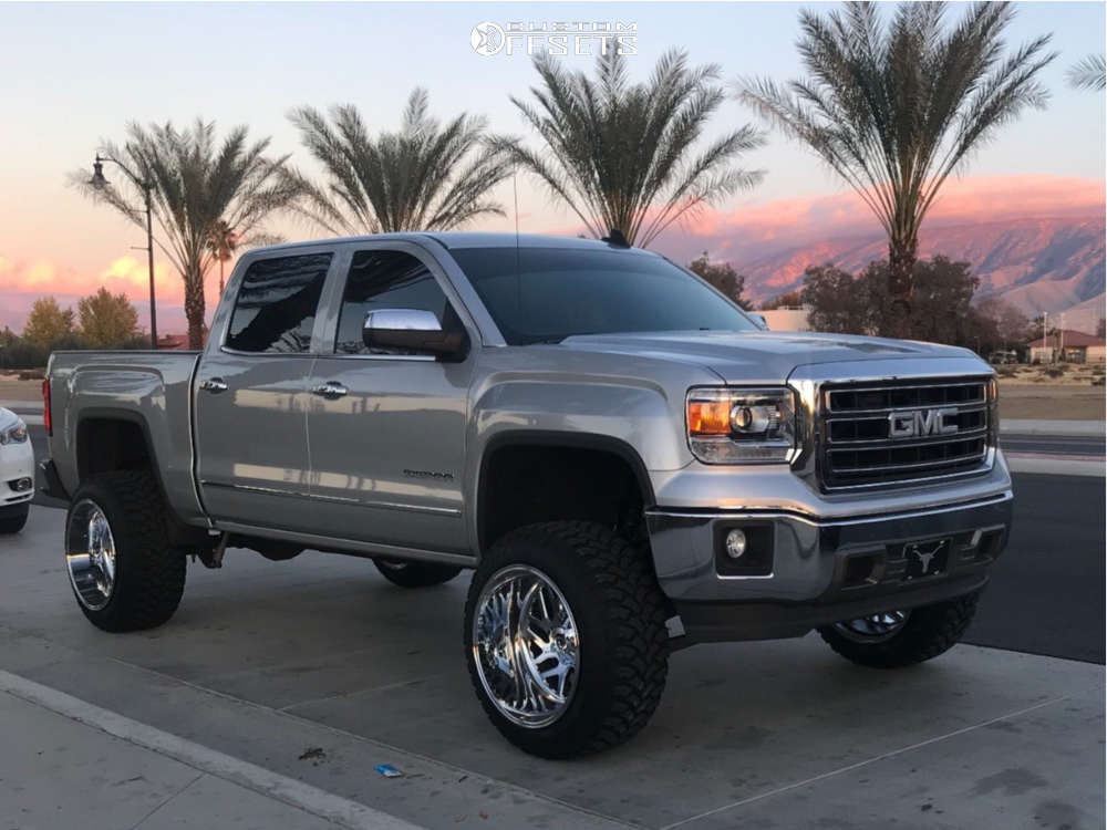 2015 GMC Sierra 1500 with 22x14 -75 Fuel Triton and 35/12.5R22 Ginell ...