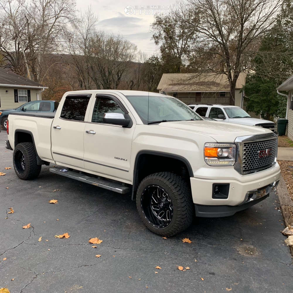 2014 GMC Sierra 1500 with 20x12 -44 Fuel Triton D581 and 33/12.5R20 ...