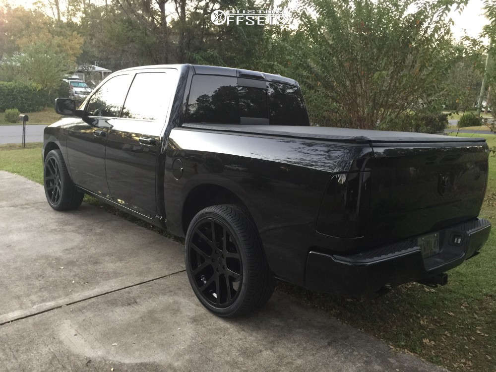 2011 Ram 1500 with 24x9 18 OE Performance 107 and 305/35R24 Lexani Lx ...