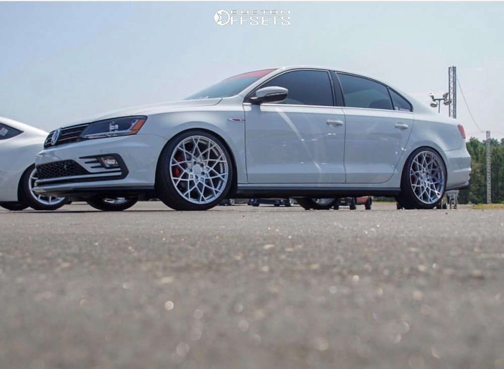 2017 Volkswagen Jetta with 19x8.5 45 Brada Cr-1 and 235/35R19 Hankook ...