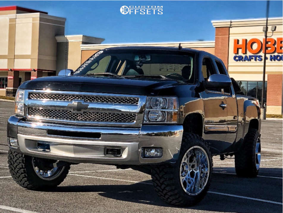2013 Chevrolet Silverado 1500 with 20x12 -51 Vision Rocker and 33/12 ...