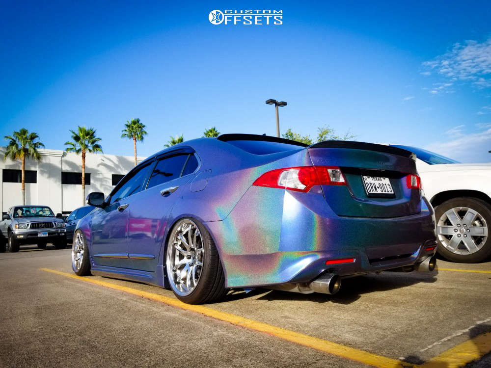 2009 Acura TSX with 19x9.5 22 Aodhan DS02 and 235/35R19 Ironman Imove ...