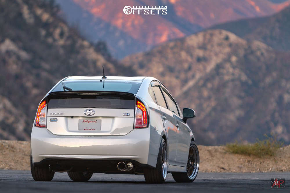 2015 Toyota Prius with 18x8 35 Work Meister and 215/40R18 Nankang NS-25 ...