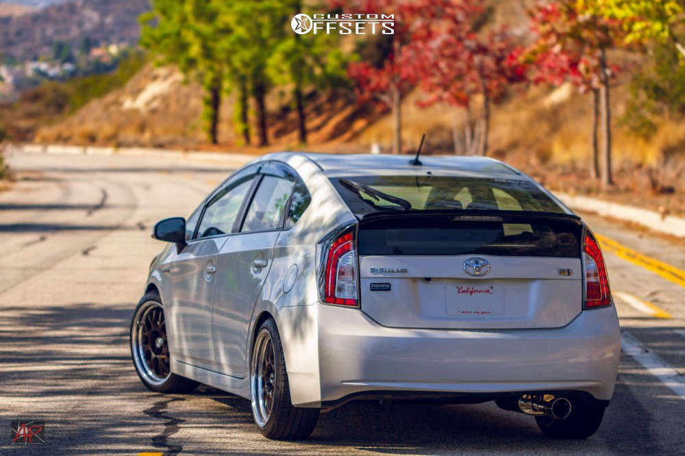 2015 Toyota Prius with 18x8 35 Work Meister and 215/40R18 Nankang NS-25 ...