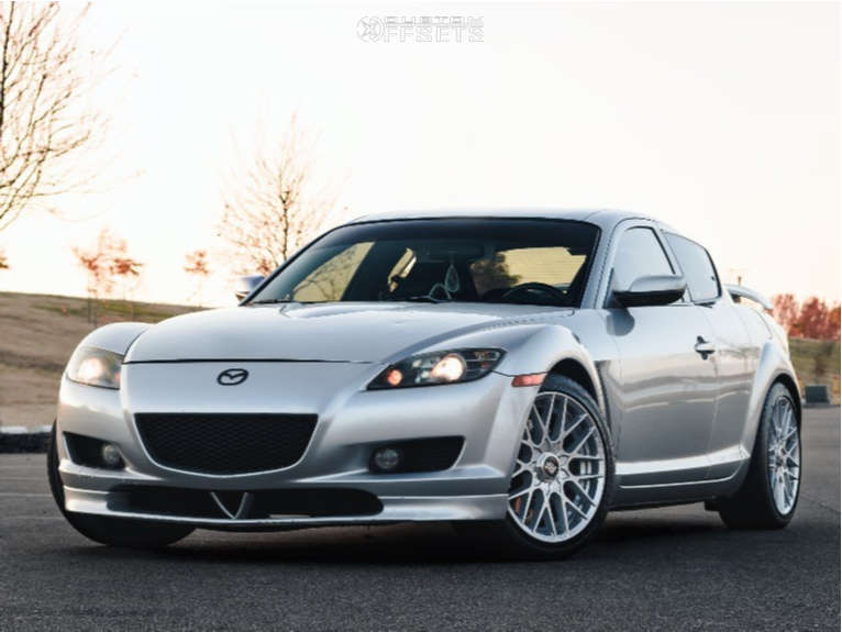 2006 Mazda RX-8 with 18x8.5 45 Rotiform Rse and 245/40R18 Goodyear ...