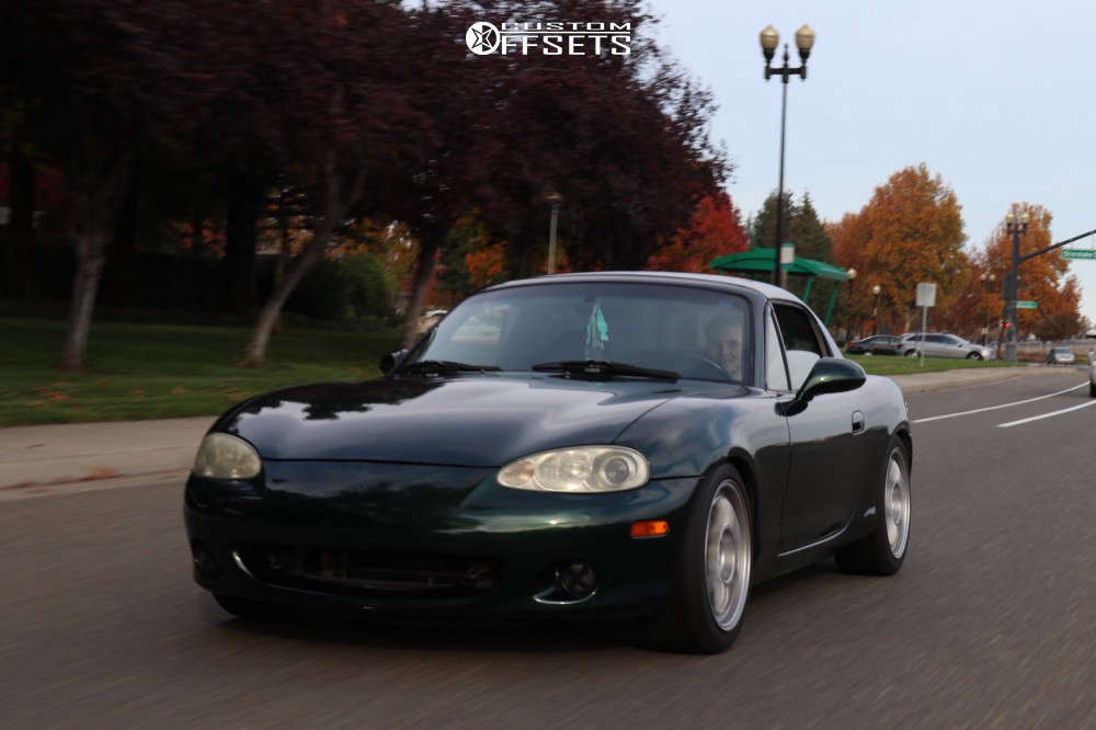 2001 Mazda Miata with 16x8 32 Enkei RPF1 and 215/45R16 Federal 595 Rs ...