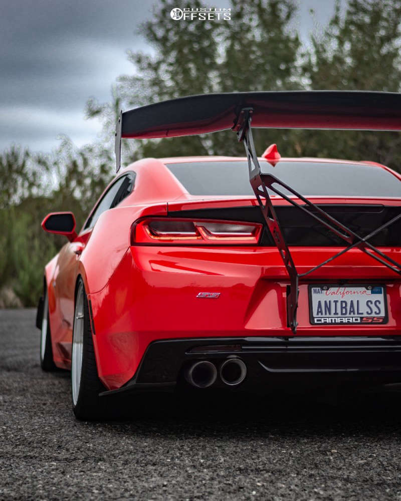 2016 Chevrolet Camaro with 20x9 20 ESR Sr01 and 275/30R20 Nitto Nt555 ...