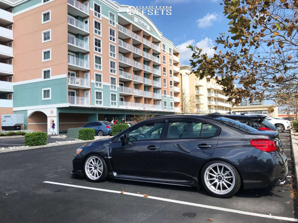 2018 Subaru WRX with 18x9.5 35 Cosmis Racing R1 and 265/35R18 Nankang ...
