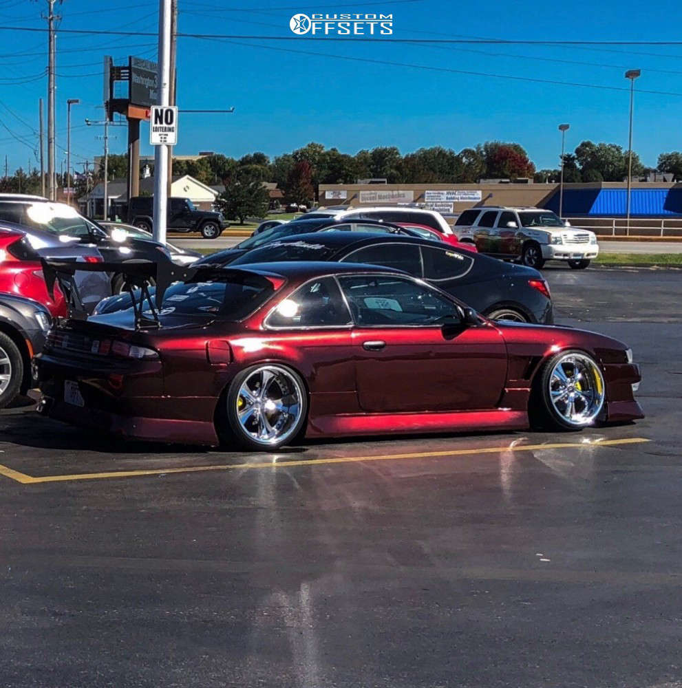 1995 Nissan 240SX with 18x9.5 19 Weds Cerberus Ii and 235/40R18 Federal ...