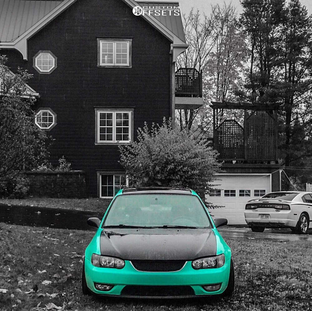 2002 Toyota Corolla with 15x9.5 0 Rota Kyusha and 195/45R15 Toyo Tires ...