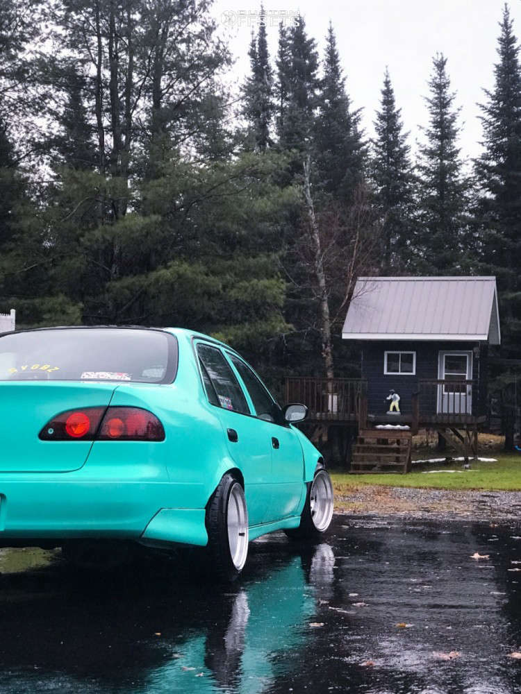 2002 Toyota Corolla with 15x9.5 0 Rota Kyusha and 195/45R15 Toyo Tires ...