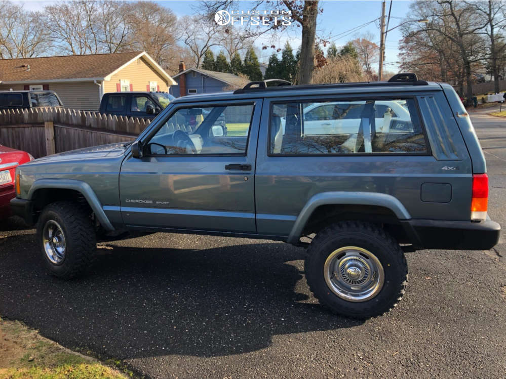 1999 Jeep Cherokee with 15x8 -6 Vision Rally and 235/70R15 Forceum M/t ...