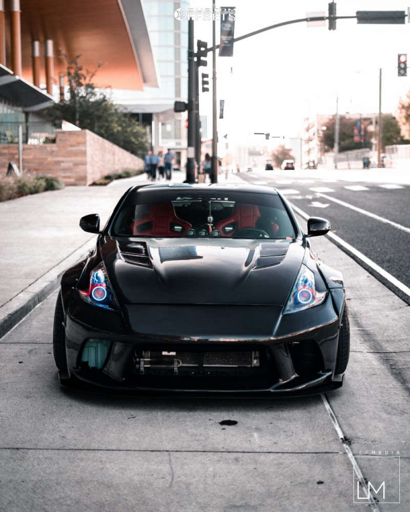 2016 Nissan 370Z with 18x12.5 -20 Art In Motion Ma5 and 285/35R18 ...