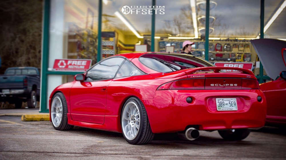 1995 Mitsubishi Eclipse with 18x9 25 STR 514 and 225/35R18 Ironman Imove Gen2 Suv and Coilovers ...