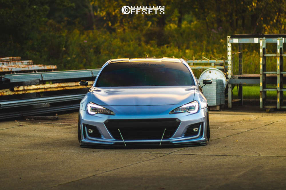 2017 Subaru BRZ with 18x10 20 Work Emotion T7r and 225/35R18 Federal ...