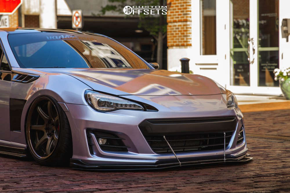 2017 Subaru BRZ with 18x10 20 Work Emotion T7r and 225/35R18 Federal ...