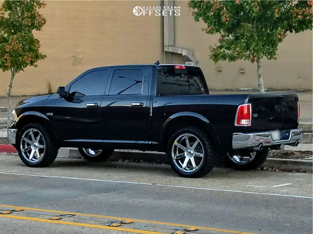 2018 Ram 1500 with 24x9.5 15 Milanni Sultan and 35/12.5R24 RBP Repulsor ...
