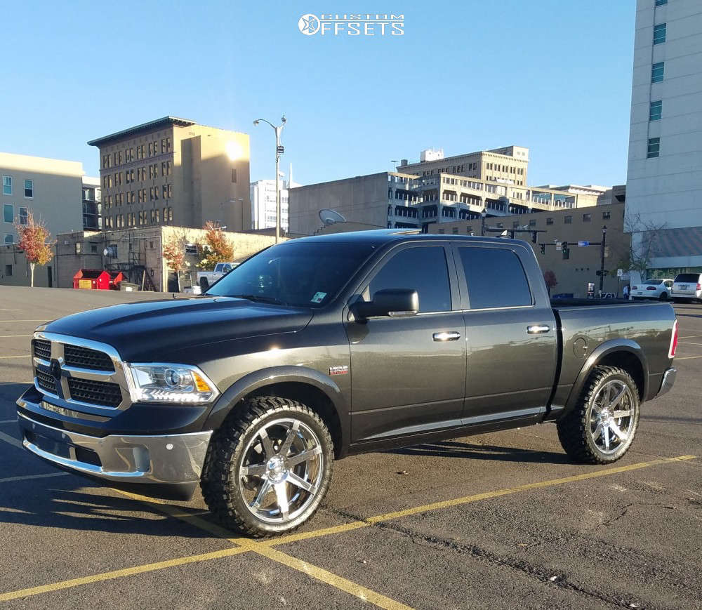 2018 Ram 1500 with 24x9.5 15 Milanni Sultan and 35/12.5R24 RBP Repulsor ...