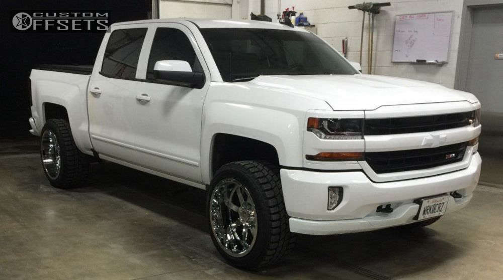 2016 Chevrolet Silverado 1500 with 22x12 -44 Gear Off-Road Big Block and 33/12.5R22 Gladiator ...