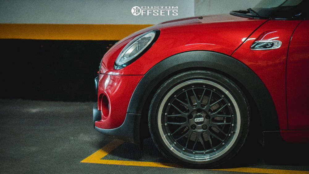 2015 Mini Cooper with 18x8 42 BBS Lm and 215/40R18 Yokohama S Drive and ...