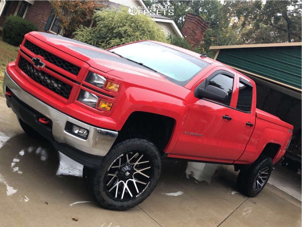 2014 Chevrolet Silverado 1500 with 22x10 -18 Dropstars 654mb and 285 ...