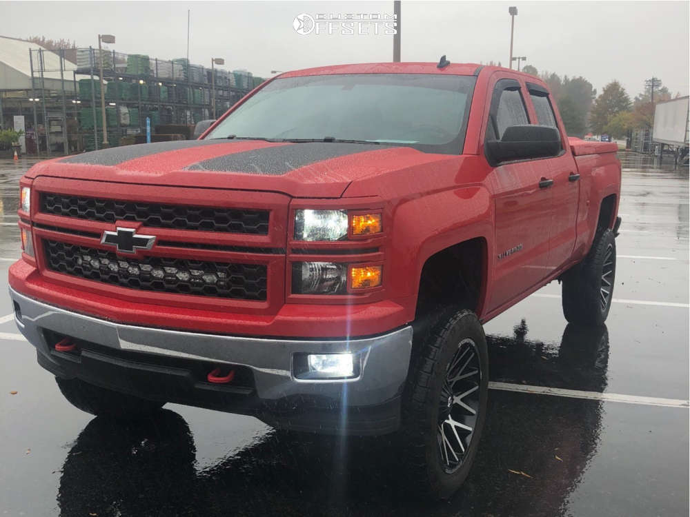 2014 Chevrolet Silverado 1500 with 22x10 -18 Dropstars 654mb and 285 ...