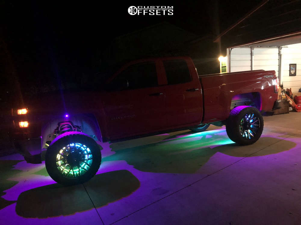 2014 Chevrolet Silverado 1500 with 22x10 -18 Dropstars 654mb and 285 ...