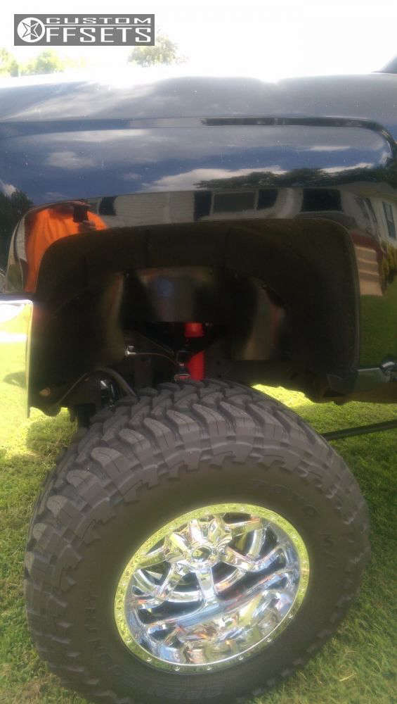 2015 Chevrolet Silverado 2500 HD with 20x14 -76 Fuel Maverick D536 and ...