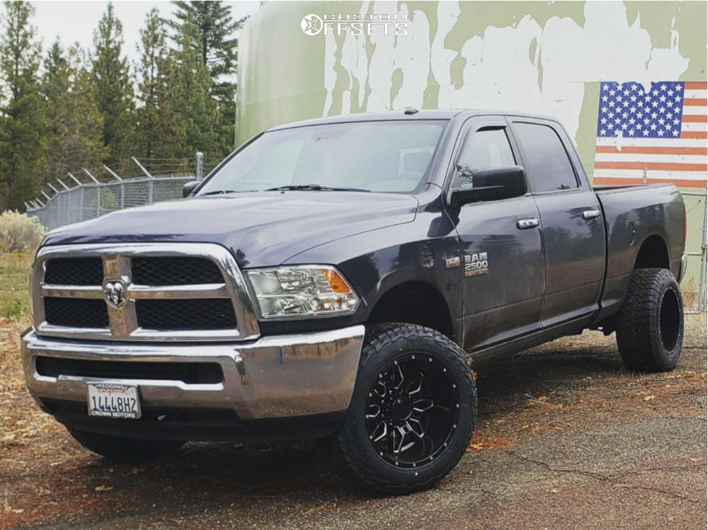 2015 Ram 2500 with 20x12 -44 Havok H109 and 305/55R20 Falken WildPeak ...