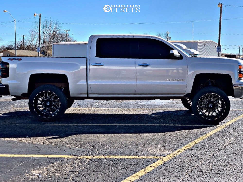 2014 Chevrolet Silverado 1500 with 22x14 -76 TIS 544BM and 305/45R22 Atturo Az800 and Suspension ...