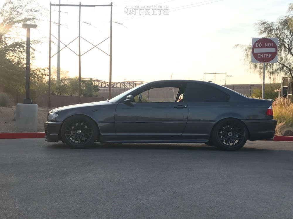 2005 BMW 330Ci with 18x8.5 35 TSW Vale and 235/40R18 Hankook Ventus V12 Evo 2 and Coilovers ...