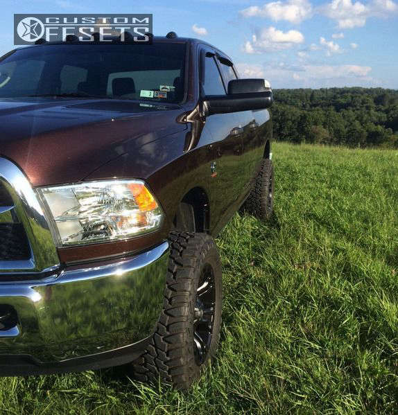 2015 Ram 2500 with 20x9 1 Fuel Vapor and 35/12.5R20 Mastercraft Courser ...