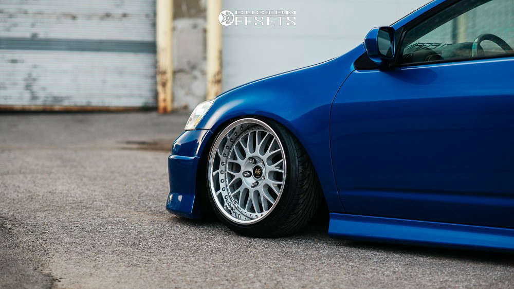 2006 Acura RSX with 17x9.5 -7 Work VS XX and 205/40R17 Nankang NS-20 ...